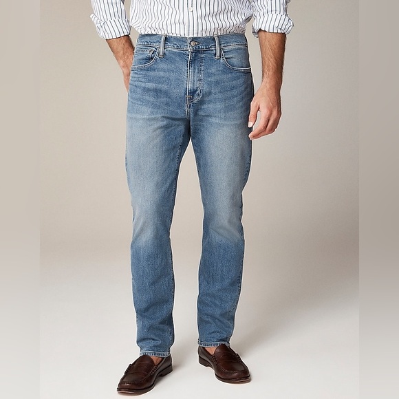 J. Crew | Jeans | J Crew 77 Straightfit Stretch Jean In Threeyear Wash ...